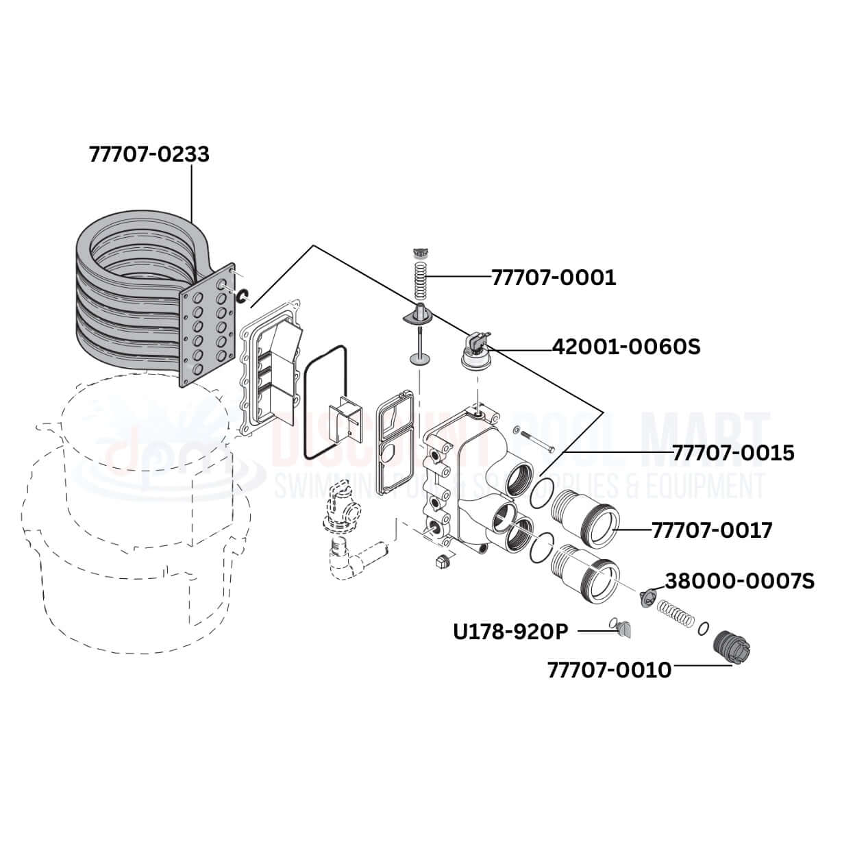Sta-Rite Max-E-Therm SR333NA Heater Replacement Parts Diagram