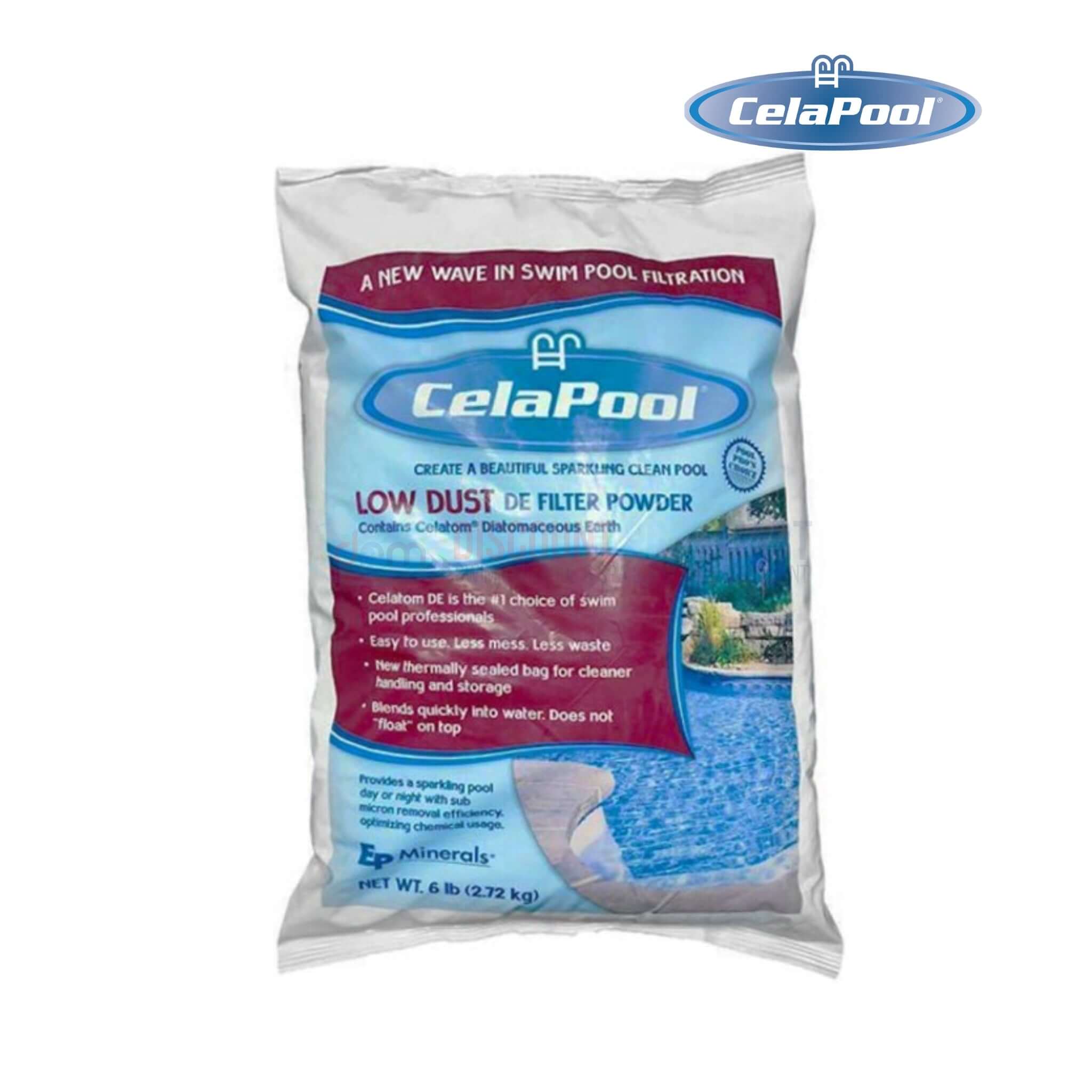 CelaPool Low Dust D.E Pool Filter Media 6 lbs | CPDE6