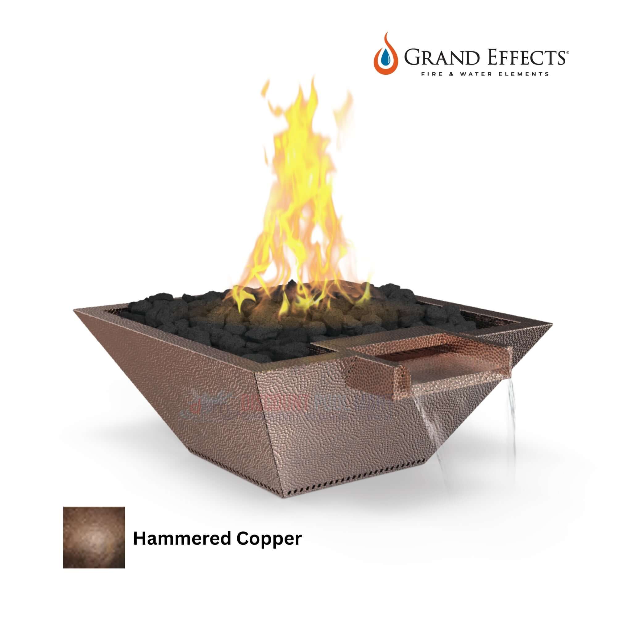 Grand Effects | Oil Rubbed Square Corinthian Fire & Water Bowl | Build