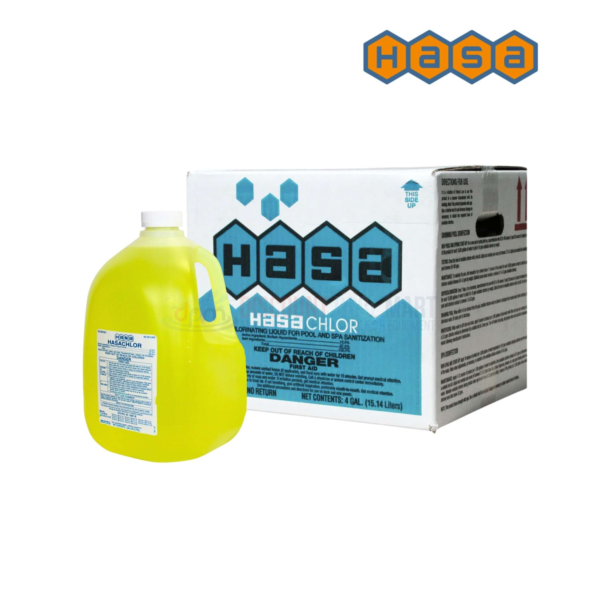 HASA Sani-Chlor Liquid Chlorine | 12.5% | Disposable
