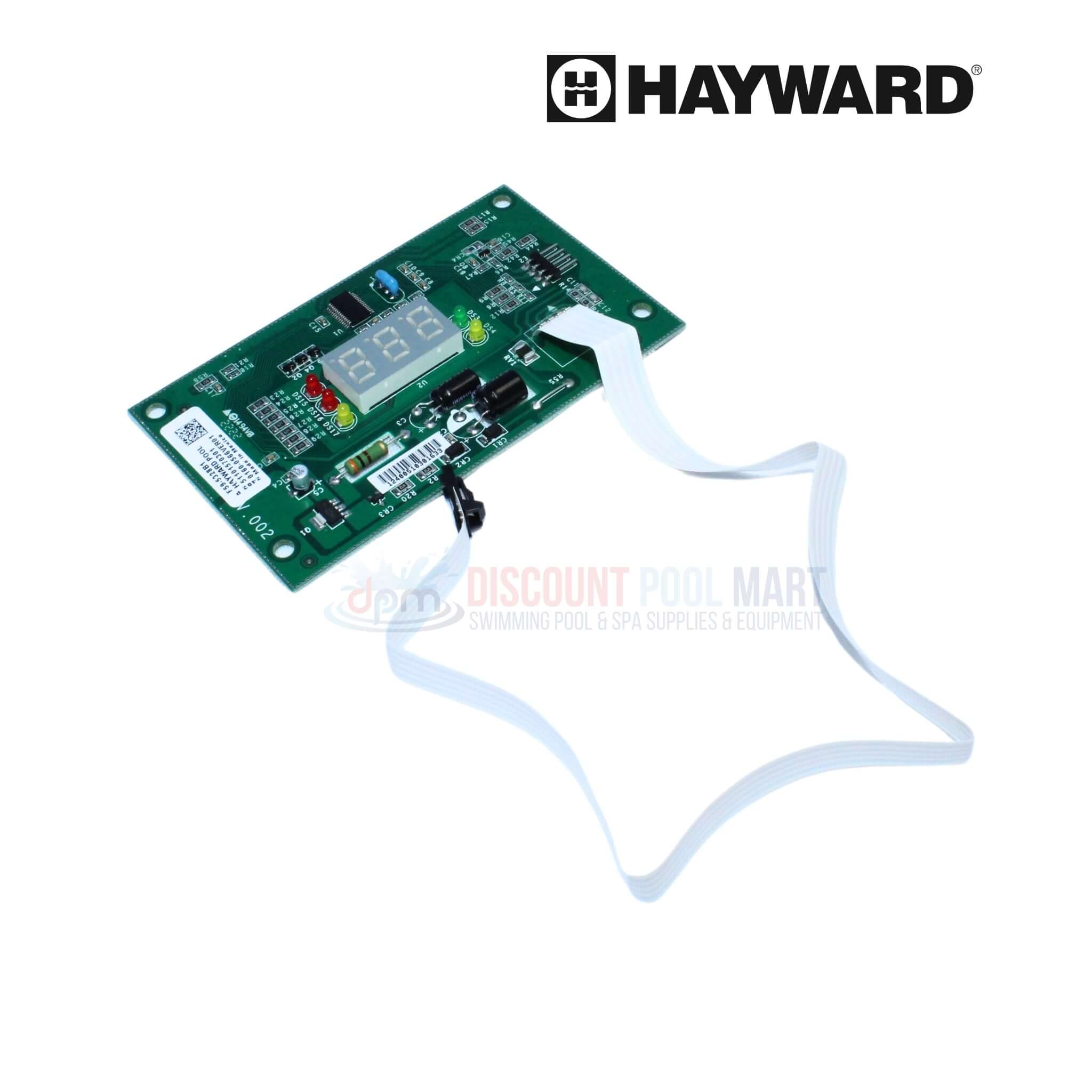 HDXFUIBRD001 | Hayward Display Board & Ribbon Cable For HDF Heaters