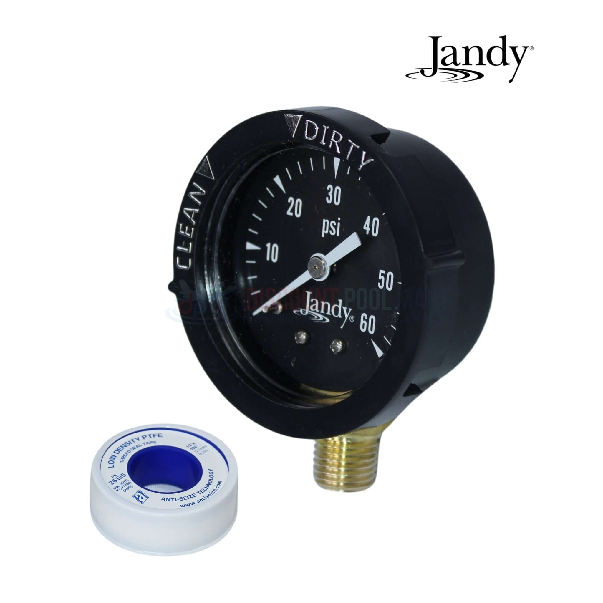 R0556900 | Jandy Pressure Gauge For CS and CJ Series Filters | 0-60 PS