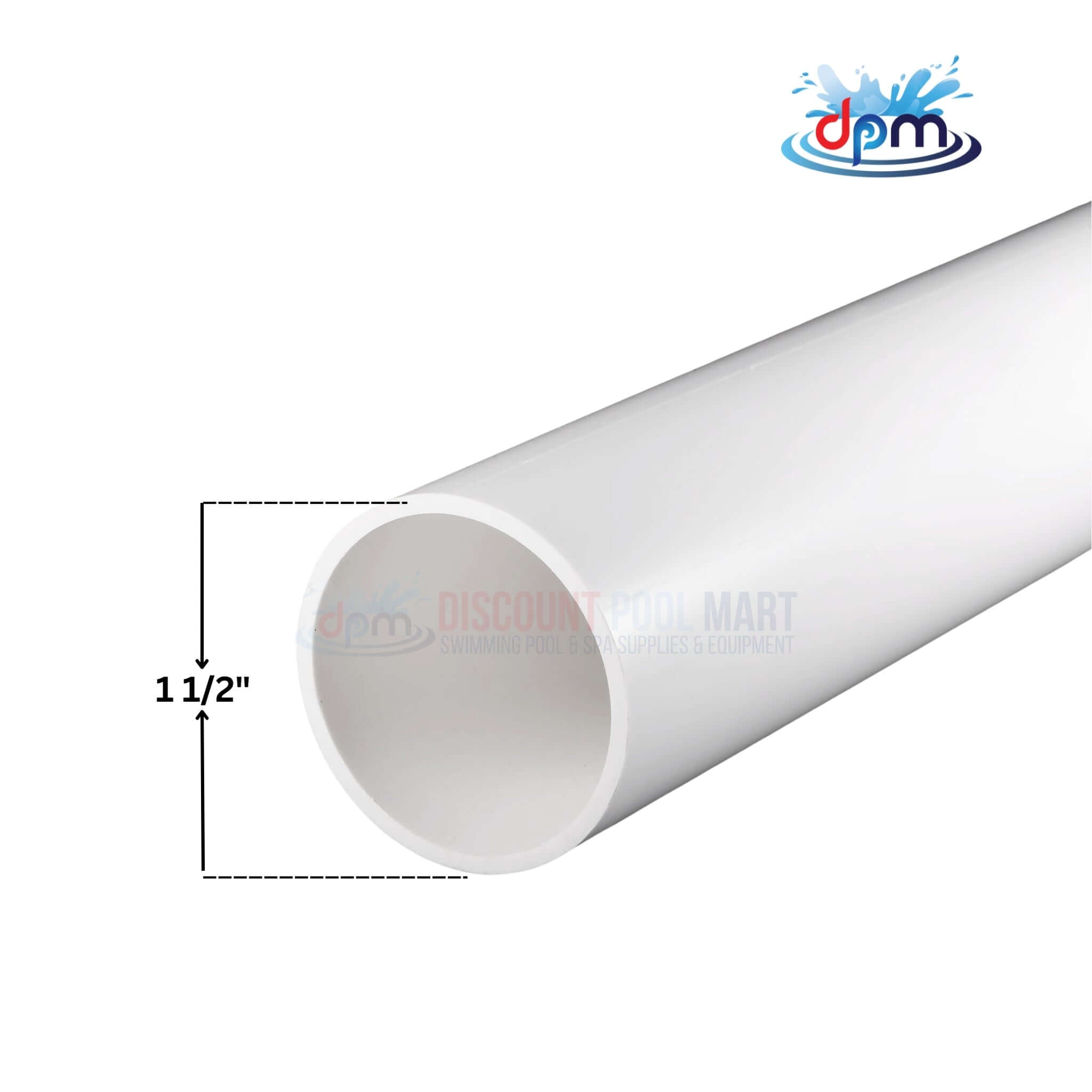 PVC Pipe | Schedule 40 | White | 1-1/2"