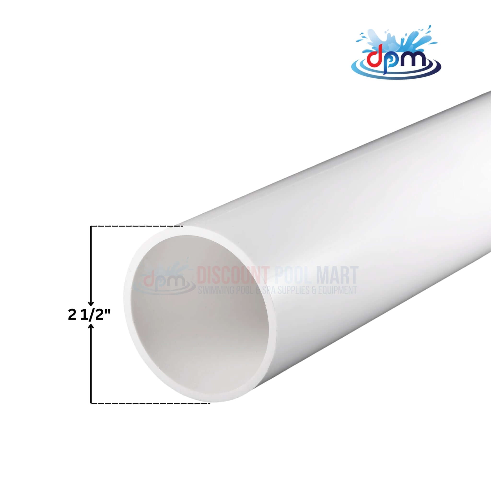 PVC Pipe | Schedule 40 | White | 2-1/2"