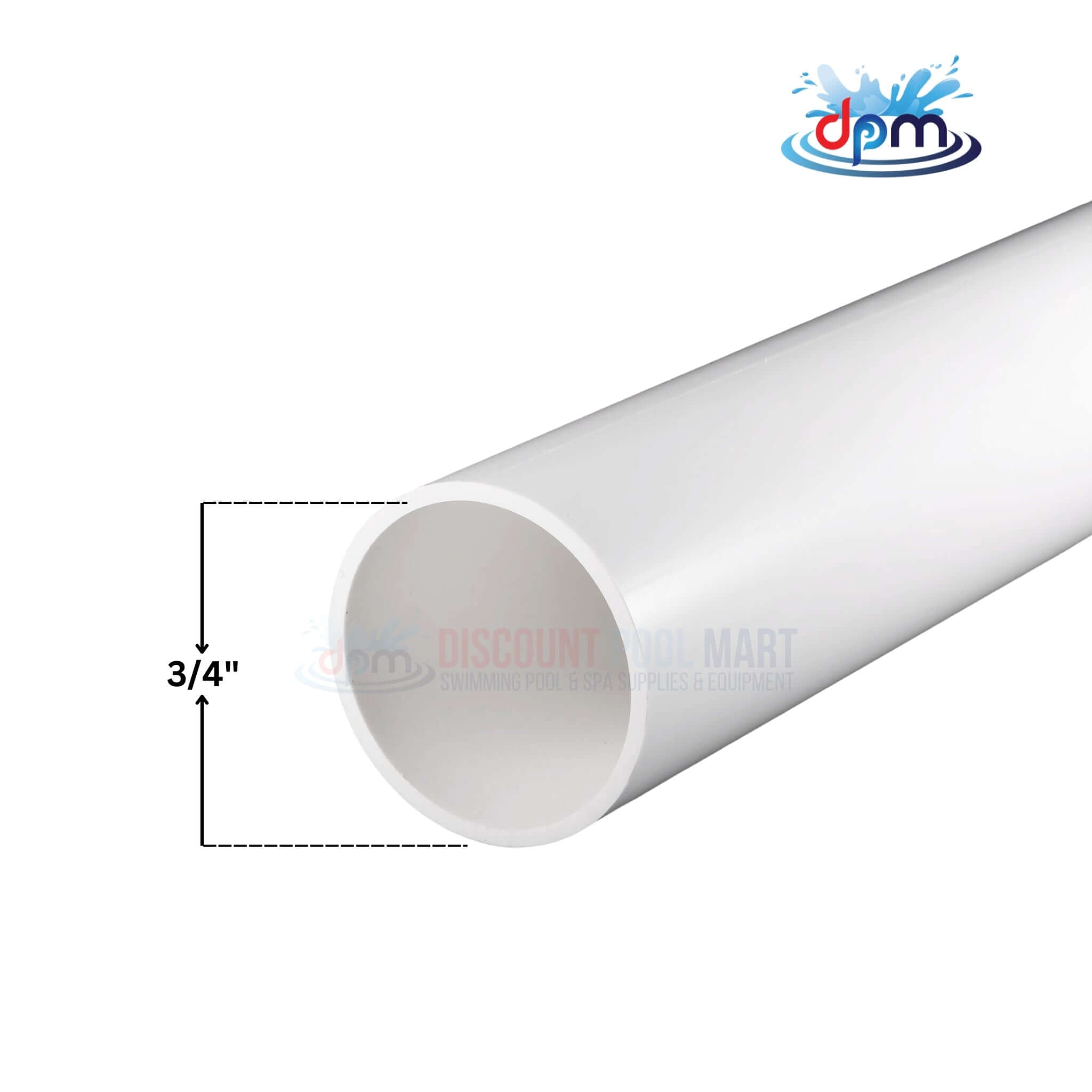 PVC Pipe | Schedule 40 | White | 3/4"