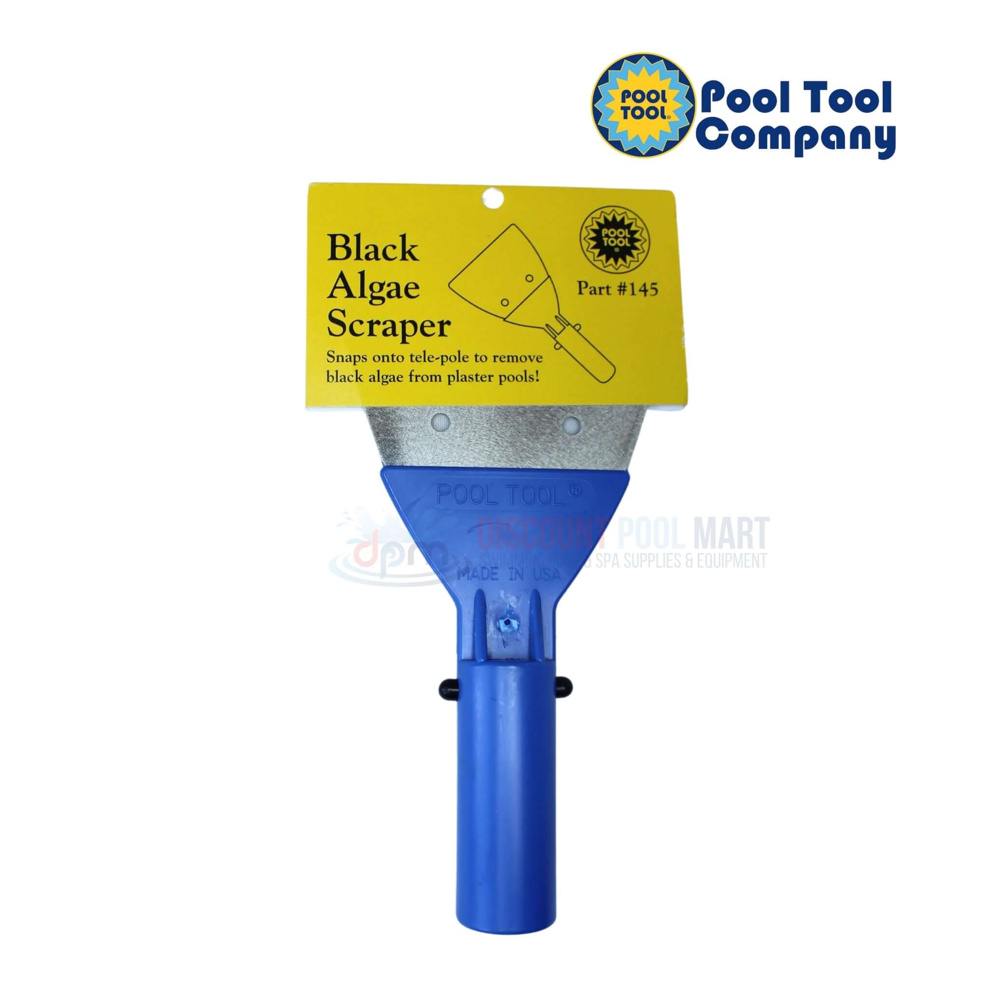 Pool Tool Company Black Algae Scraper | Plastered Swimming Pool Black