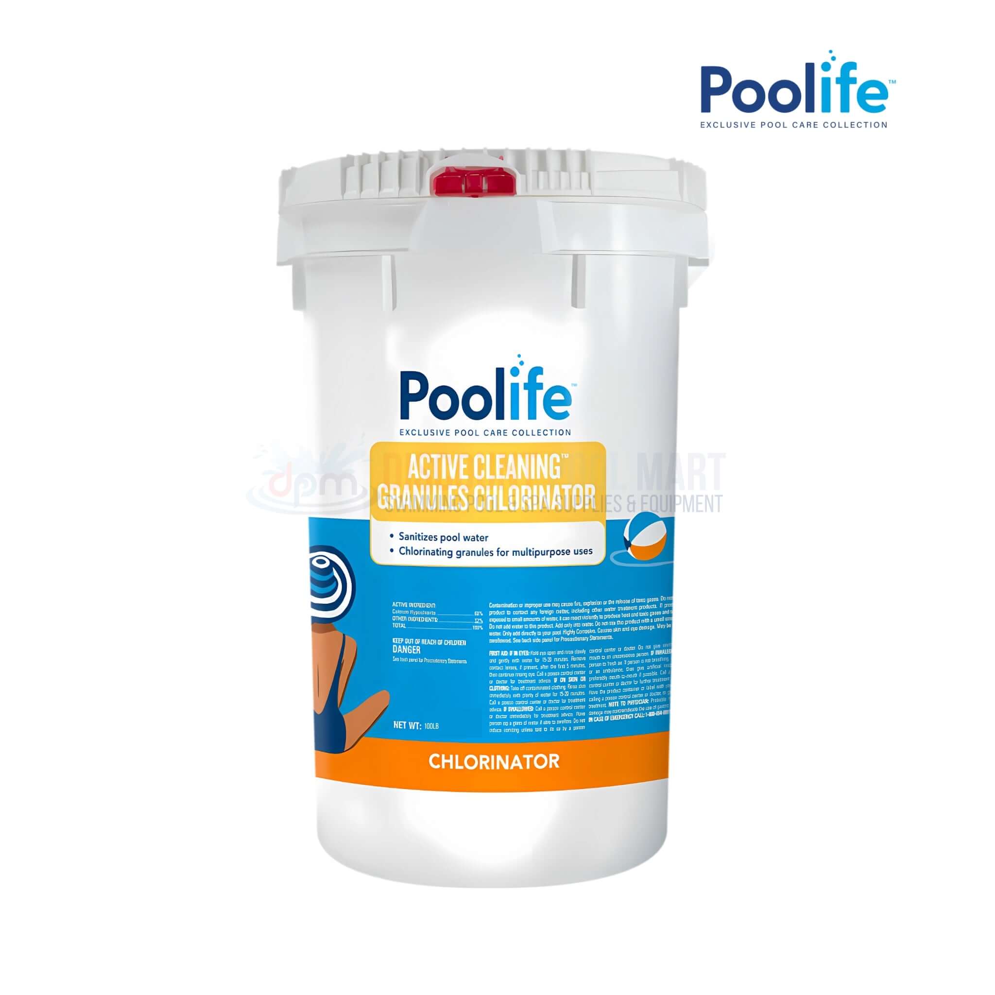Poolife Active Cleaning Granules Chlorinator 68% | 100 lbs | 22230