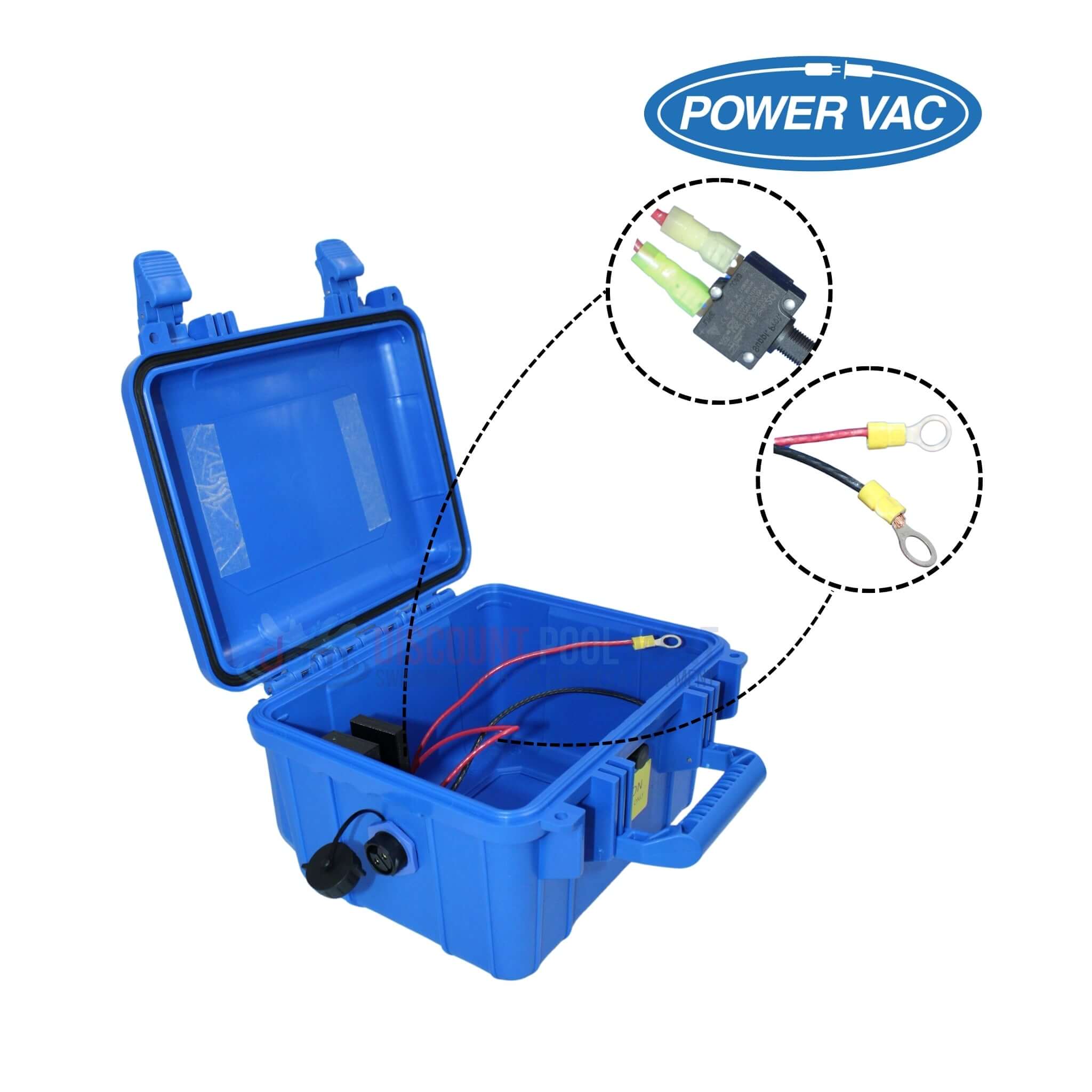 Power Vac Professional Pool Vacuum With Filter Bag & Battery Case | 40