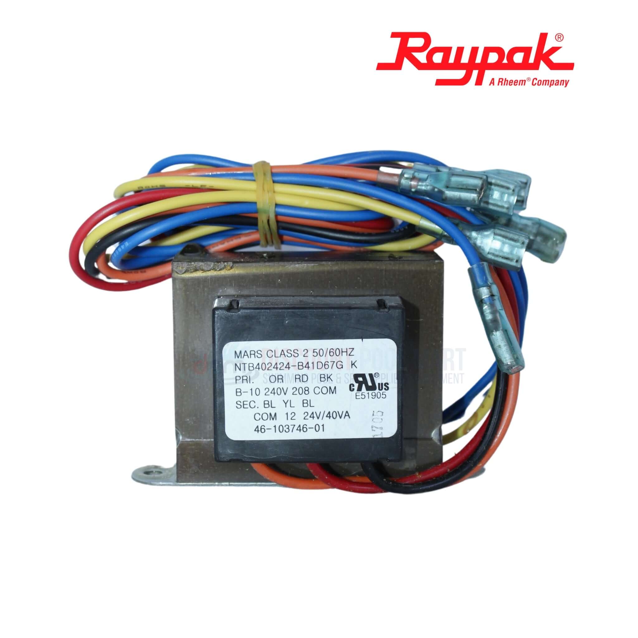 Raypak Digital Transformer Kit For RHP Heat Pumps | 12V-24V | H000021