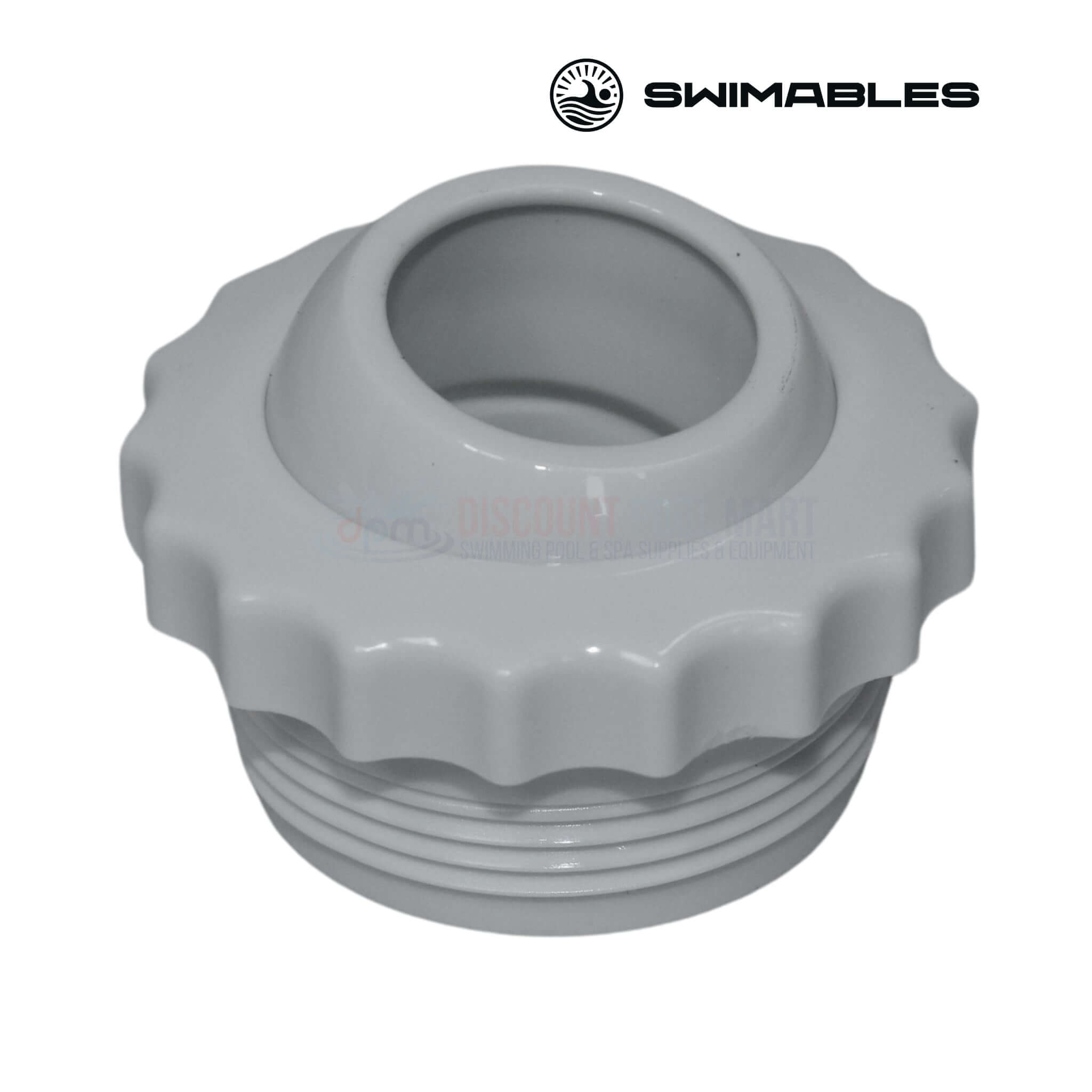 Swimables Threaded Directional Eyeball Fitting | Grey | 1" | SW-30-841